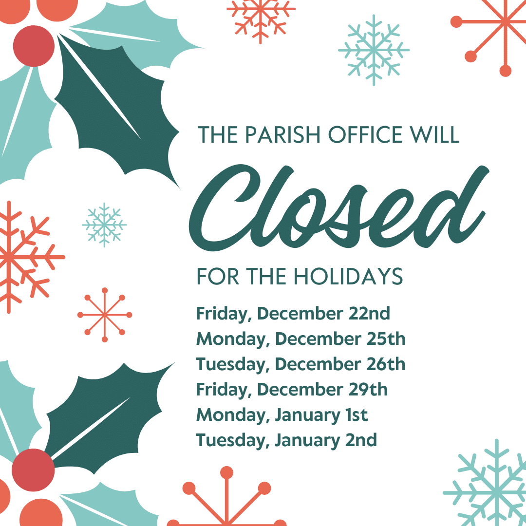 Parish Office Closed | Immaculate Conception (Jefferson City)